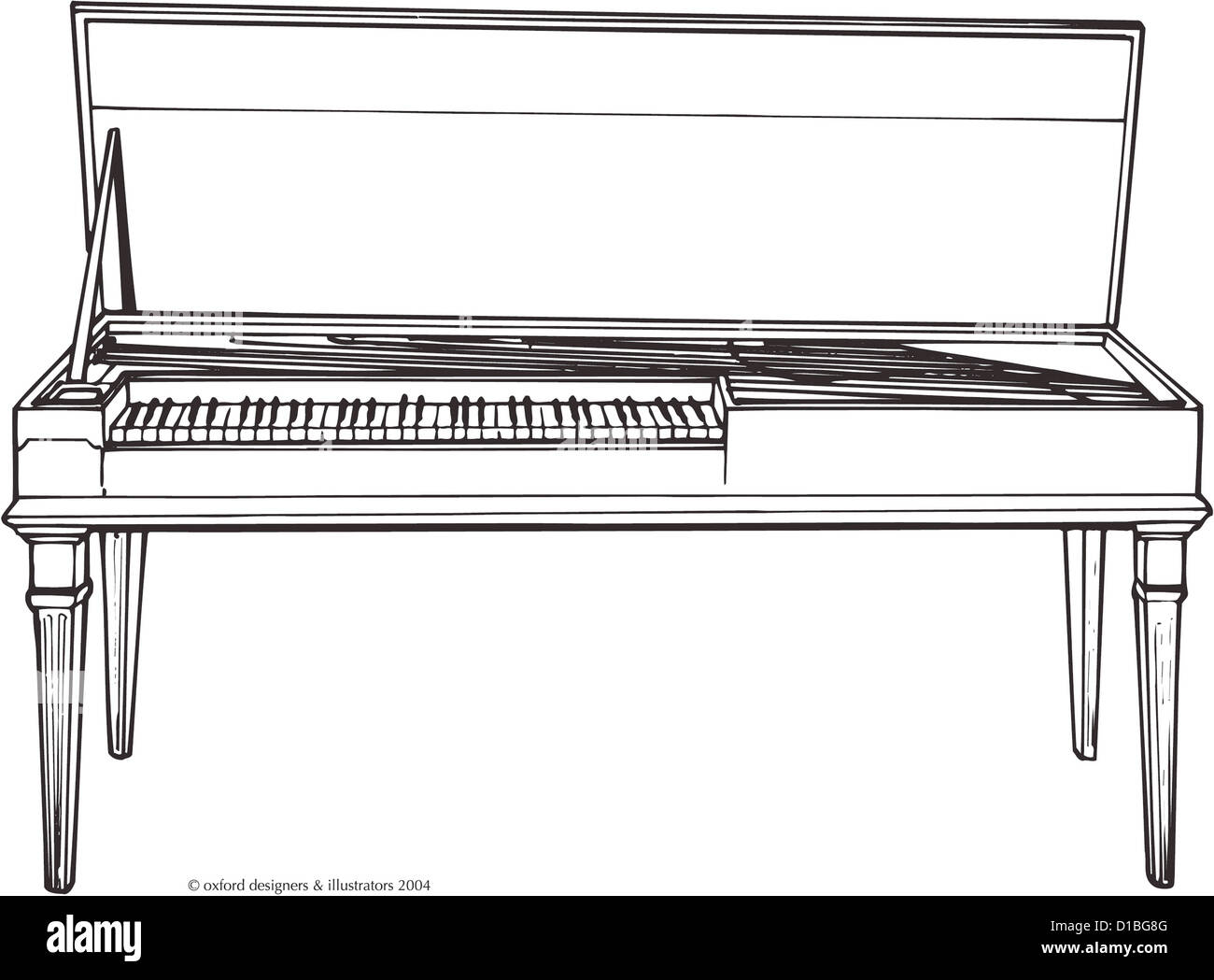 Musical instrument clavichord hi-res stock photography and images - Alamy