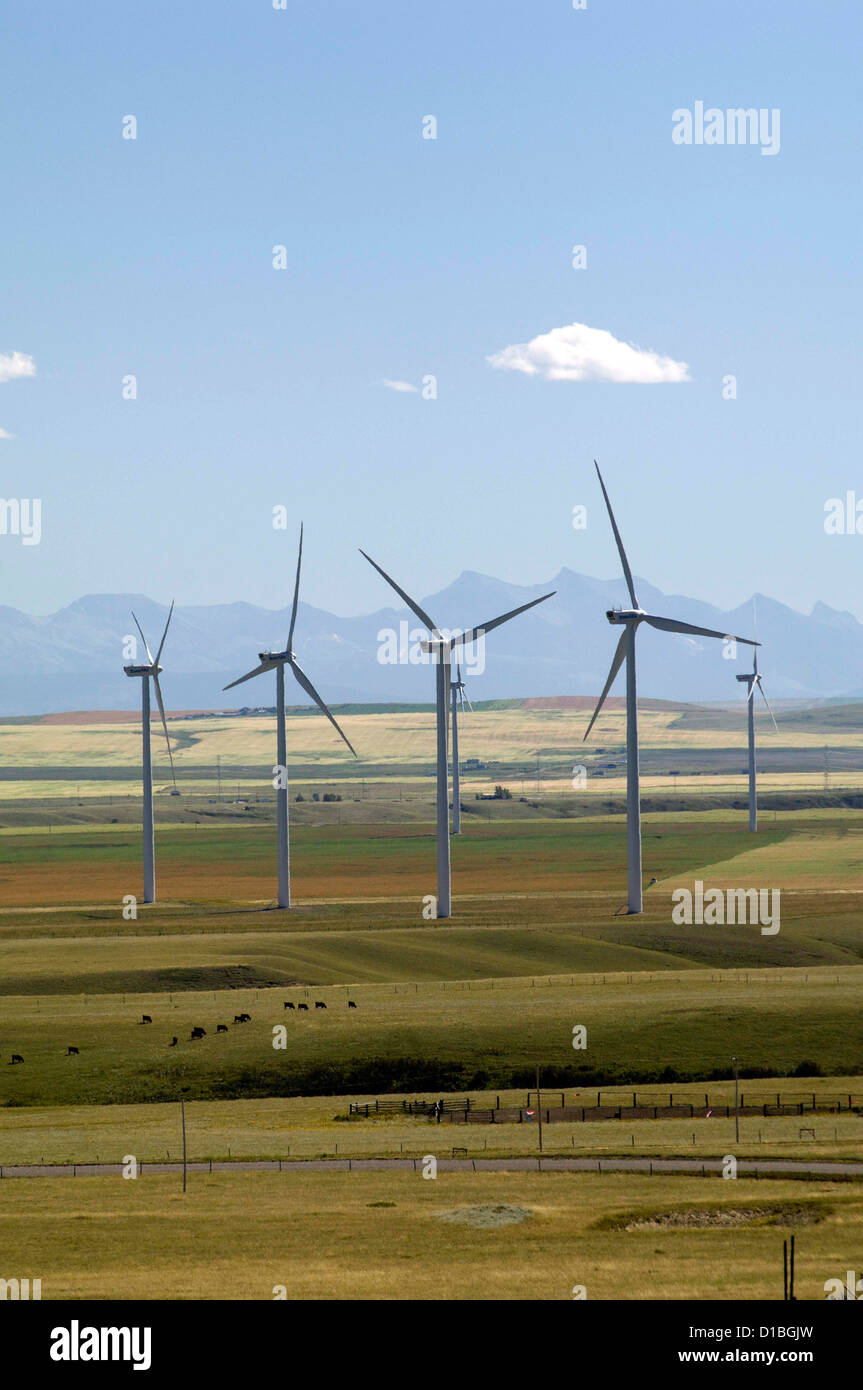Wind Farm In Alberta, Canada High Resolution Stock Photography and ...