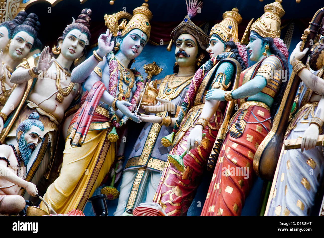 Krishna Statue Sri Krishnan Temple High Resolution Stock Photography ...