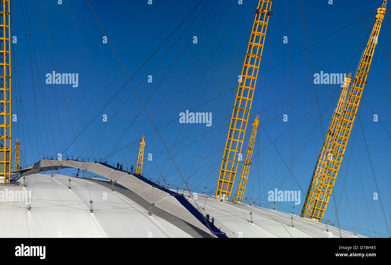 'Up at the O2'- High level walkway over the Millenium Dome, London ...