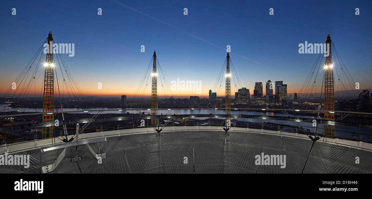 'Up at the O2'- High level walkway over the Millenium Dome, London ...
