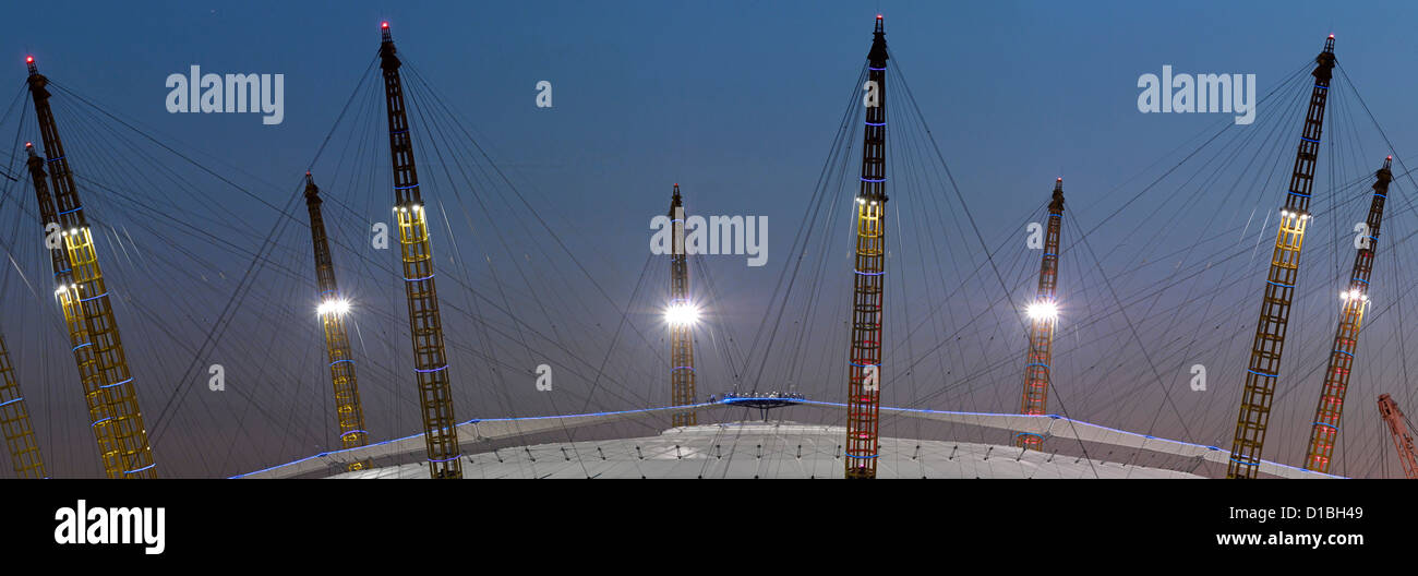 'Up at the O2'- High level walkway over the Millenium Dome, London ...