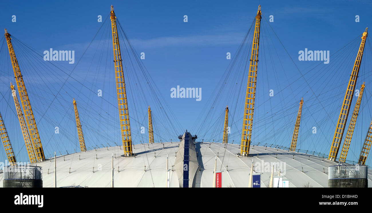 'Up at the O2'- High level walkway over the Millenium Dome, London ...