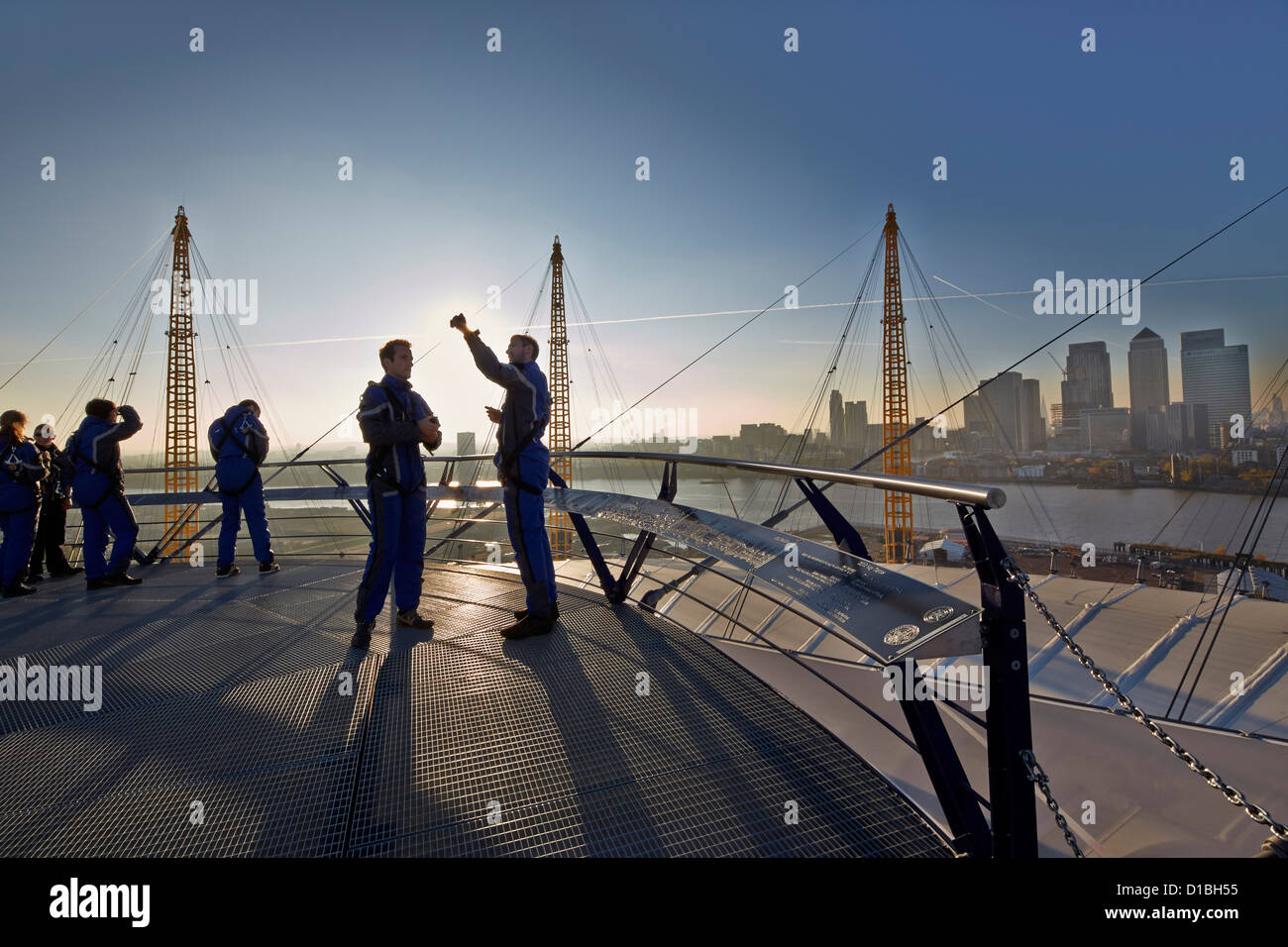 Up at the O2'- High level walkway over the Millenium Dome London United ...