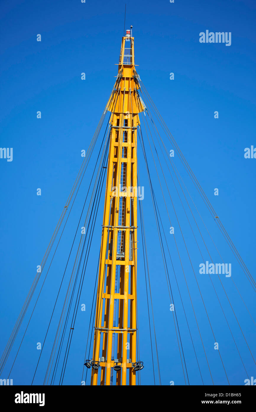 'Up at the O2'- High level walkway over the Millenium Dome, London ...