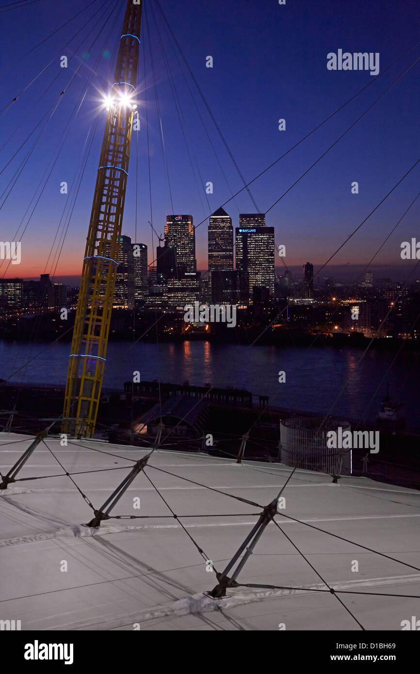 'Up at the O2'- High level walkway over the Millenium Dome, London ...