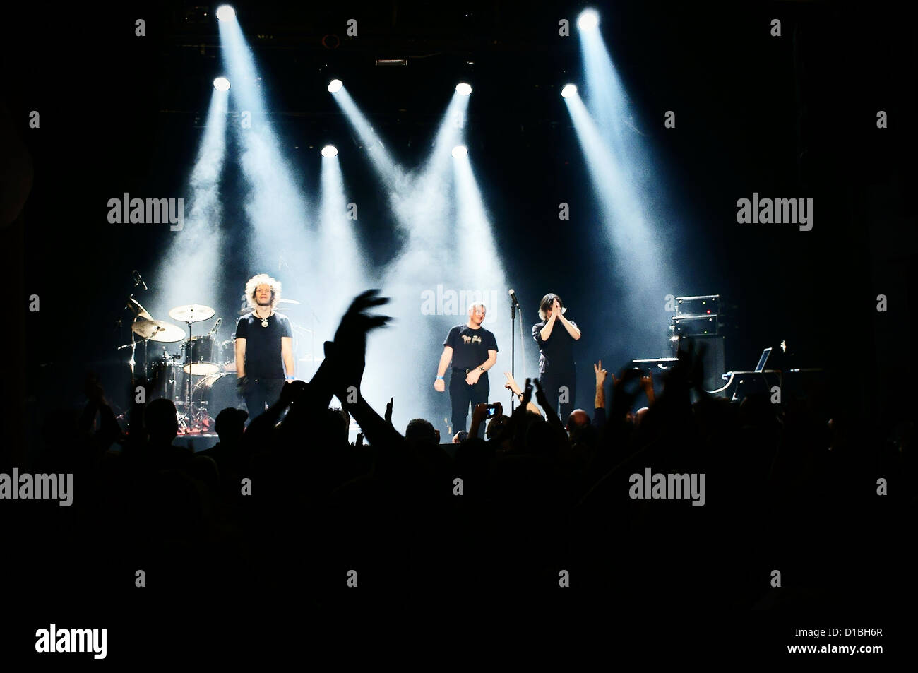Swiss band Young Gods performs live in Palace Akropolis in Prague Czech ...