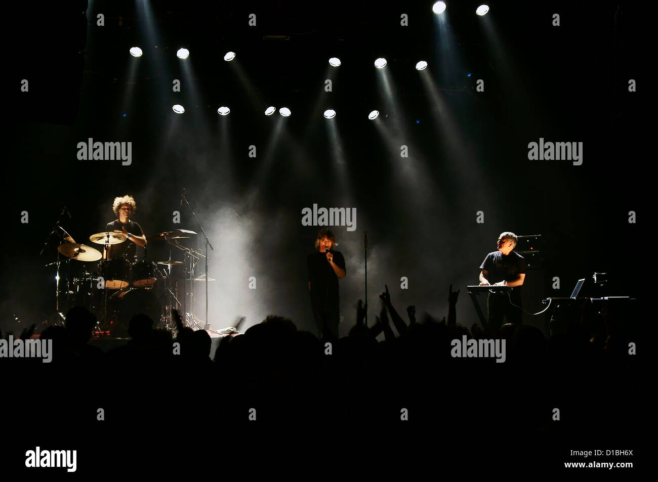 Swiss band Young Gods performs live in Palace Akropolis in Prague Czech ...