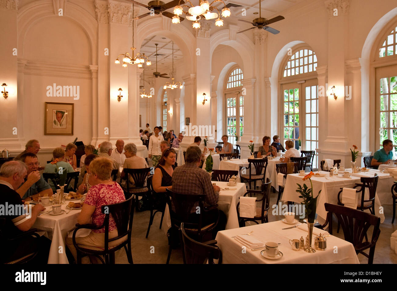 Afternoon Tea, Raffles Hotel, Singapore Stock Photo - Alamy