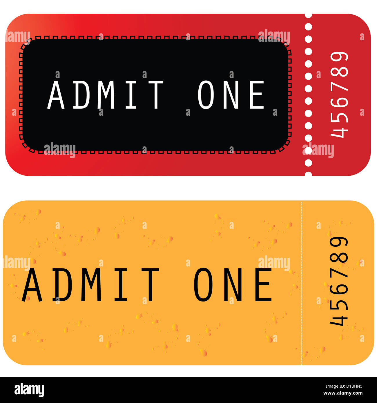 Fake ticket Cut Out Stock Images & Pictures - Alamy