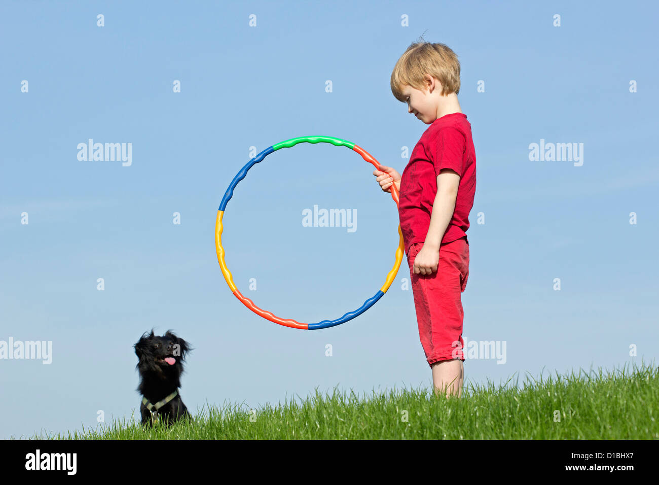 Boy with a dog hi-res stock photography and images - Alamy