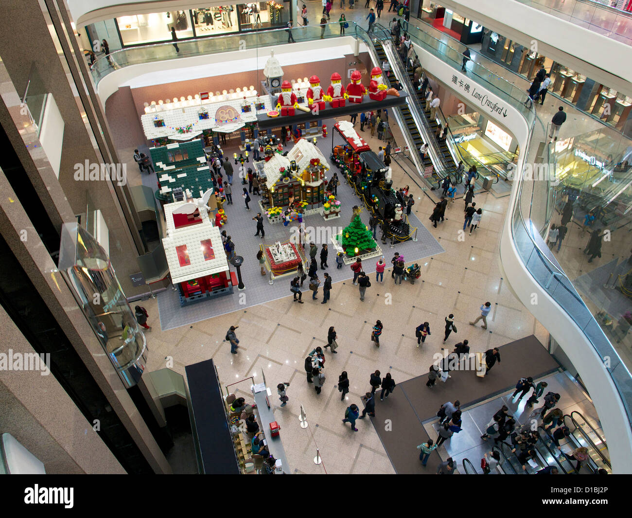 Busy Times Square shopping mall in Causeway Bay, Hong Kong during ...