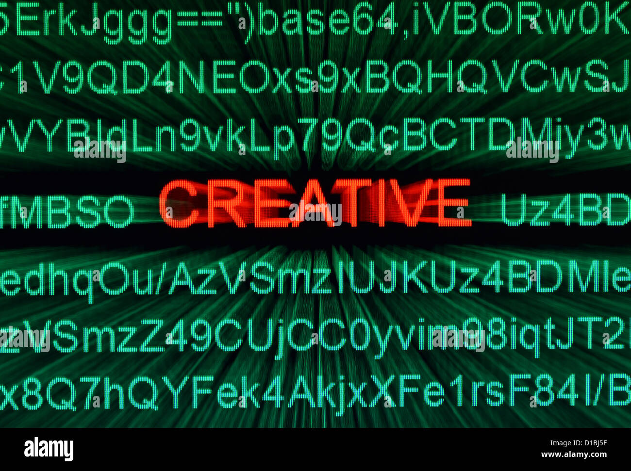 Web concept on monitor screen Stock Photo - Alamy