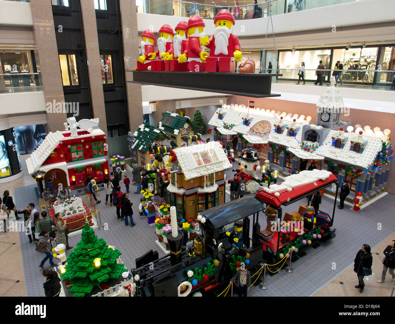 Busy Times Square shopping mall in Causeway Bay, Hong Kong during ...