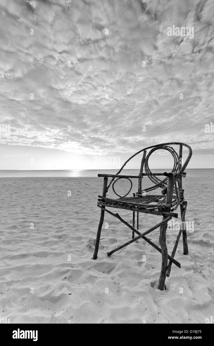 Sun setting on the sea Black and White Stock Photos & Images - Alamy