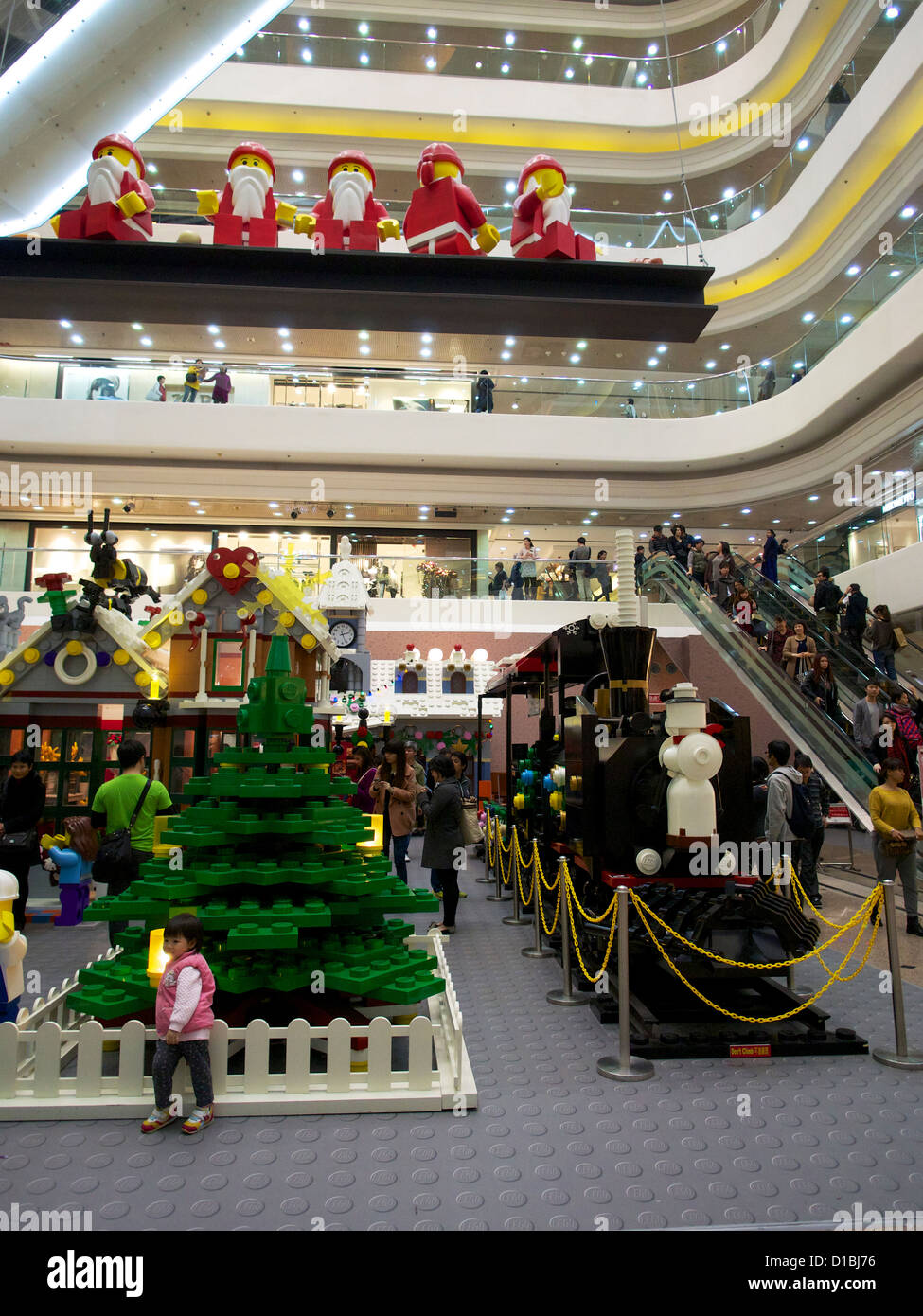 Busy Times Square shopping mall in Causeway Bay, Hong Kong during ...