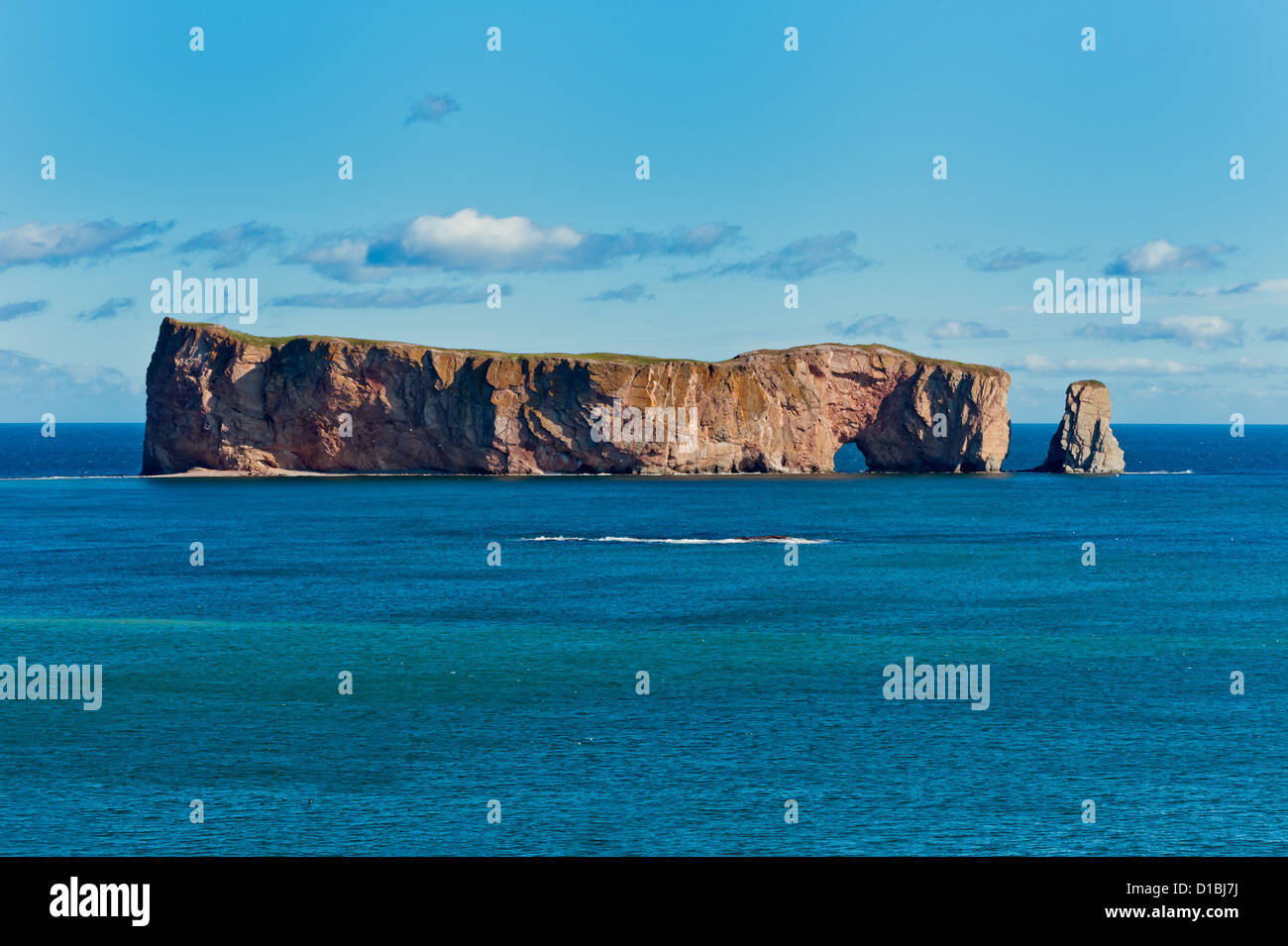 Perce Rock, famous place in Gaspe, Quebec, Canada Stock Photo - Alamy