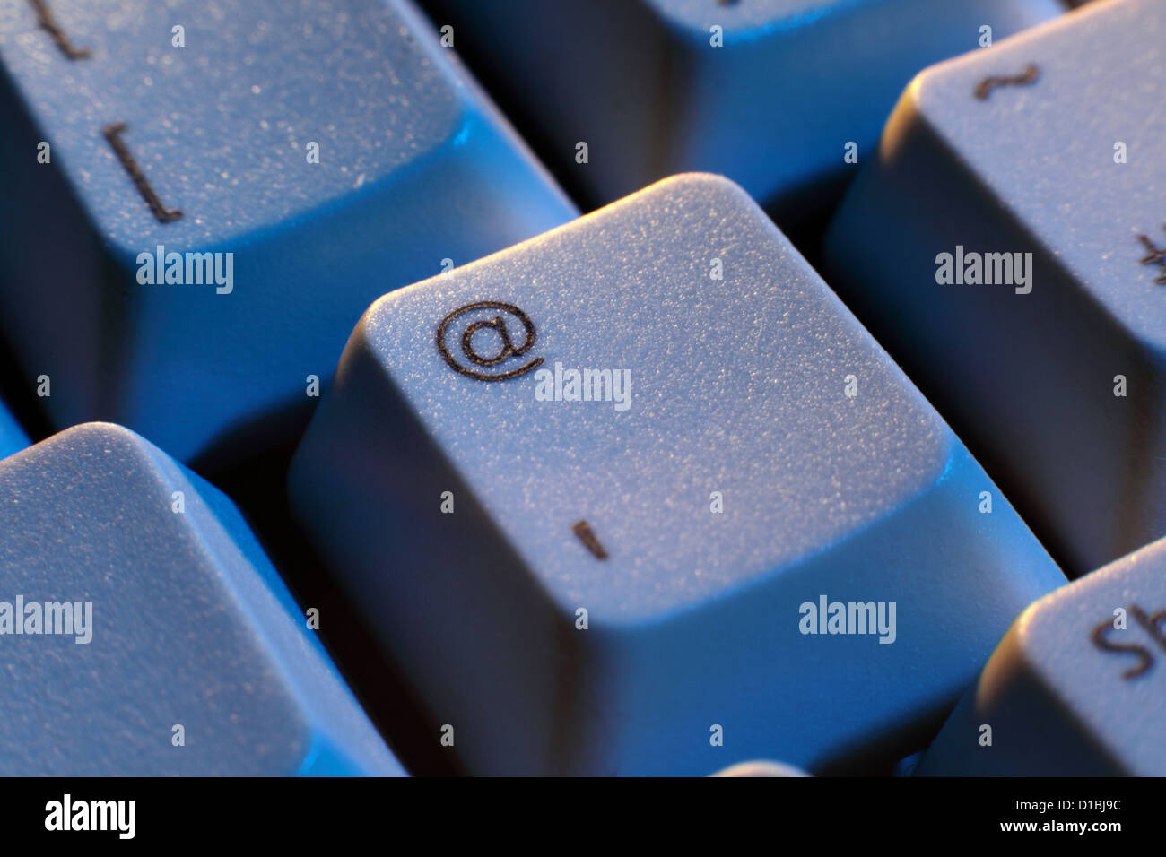 Close up of the @ key on a computer keyboard Stock Photo - Alamy