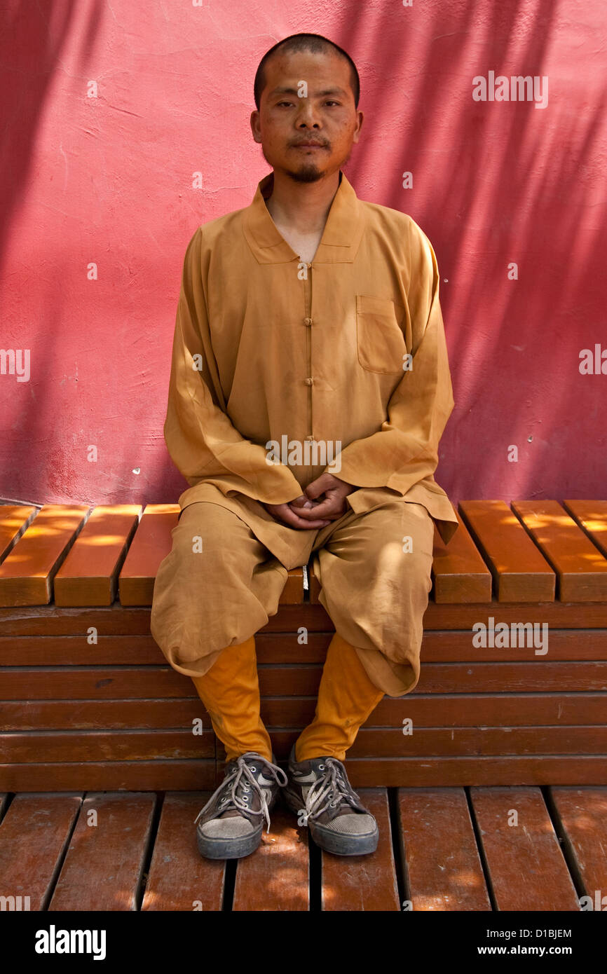 Portrait of a Buddhist Monk, Xi'an, China Stock Photo - Alamy