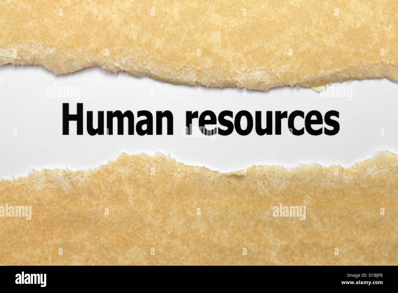 Human resources text Stock Photo - Alamy