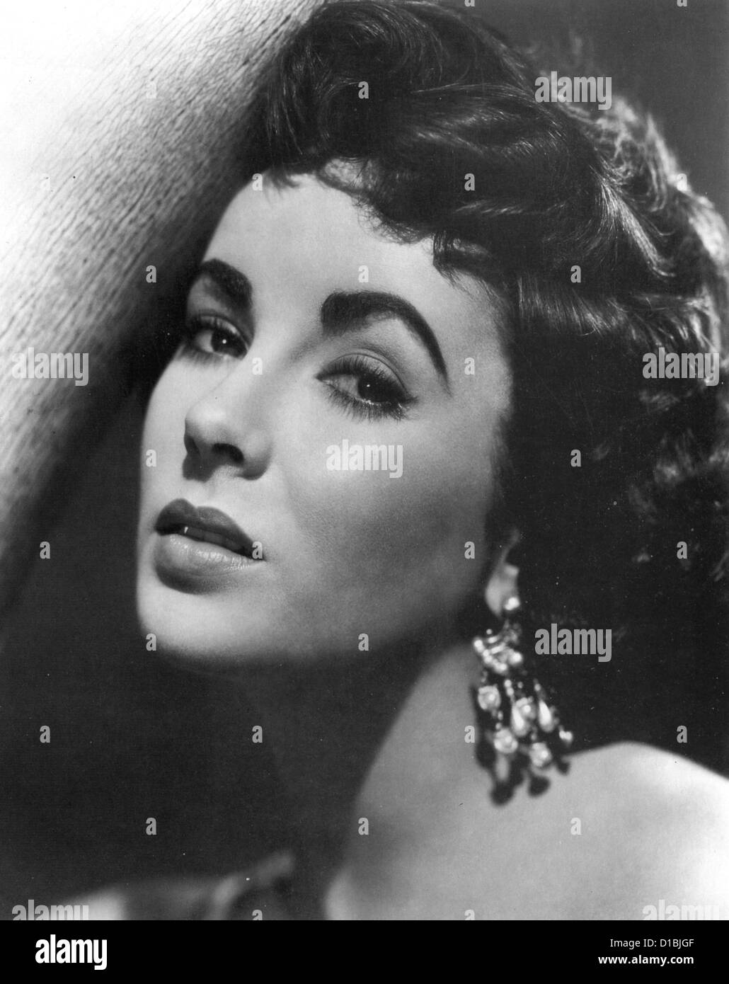 ELIZABETH TAYLOR (1932-2001) British-born US film actress about 1955 ...