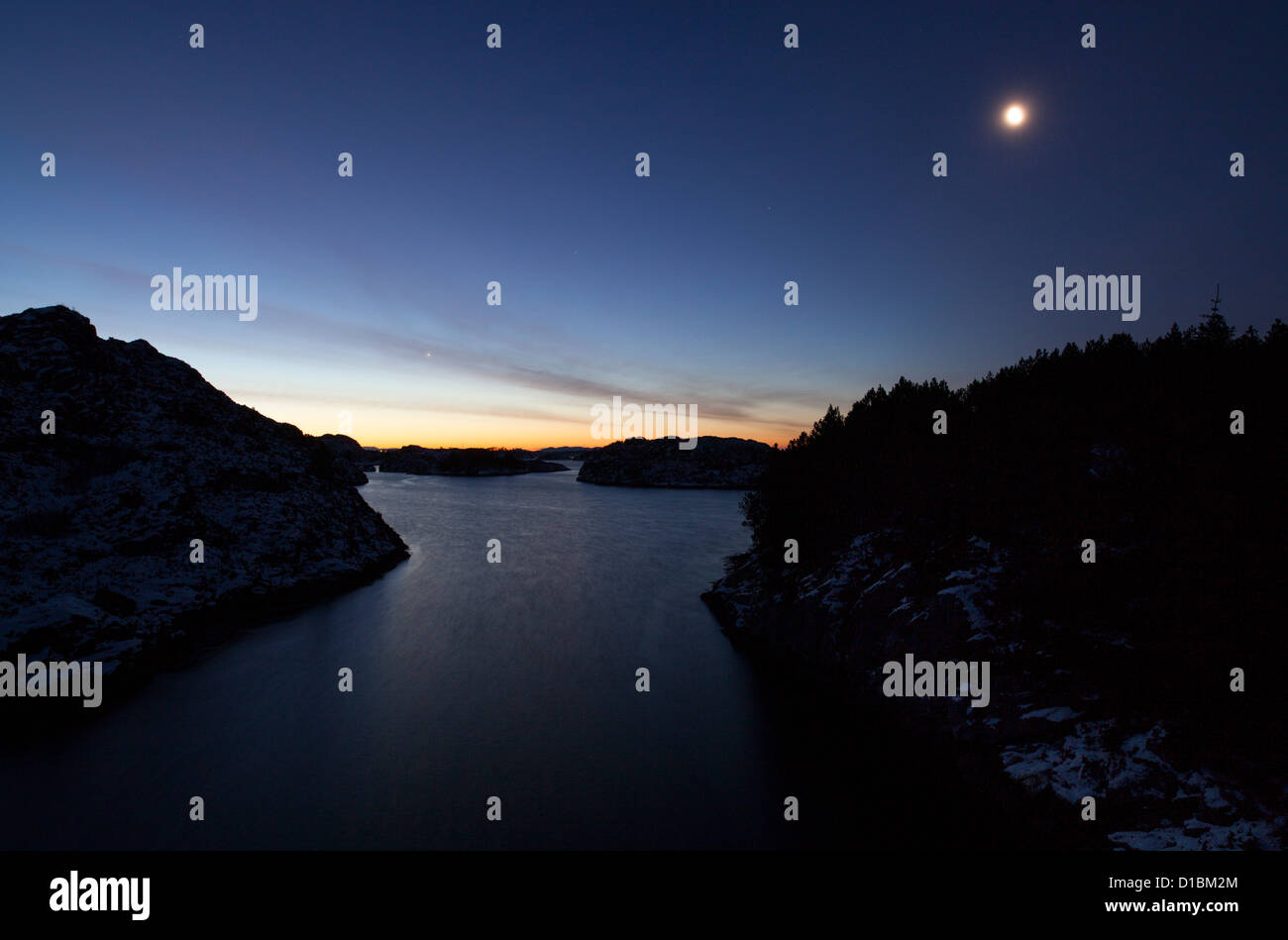 Morning among small islands in western Norway Stock Photo - Alamy