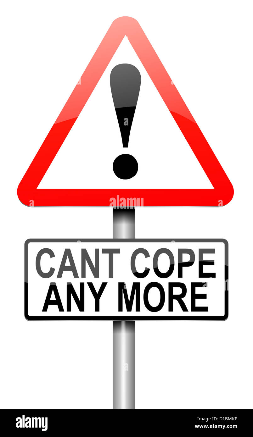 Cant cope concept Stock Photo - Alamy