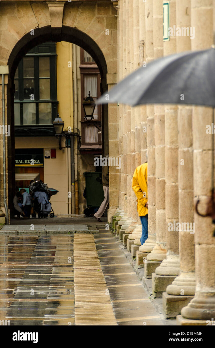 Plaza Nueva of Biscay, Basque Country, Spain Stock Photo - Alamy