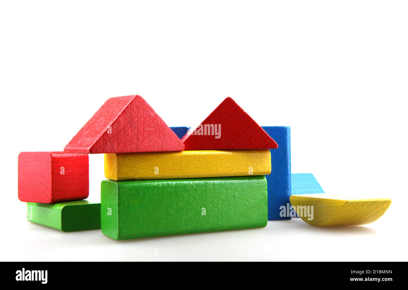 Block tower building children hi-res stock photography and images - Alamy