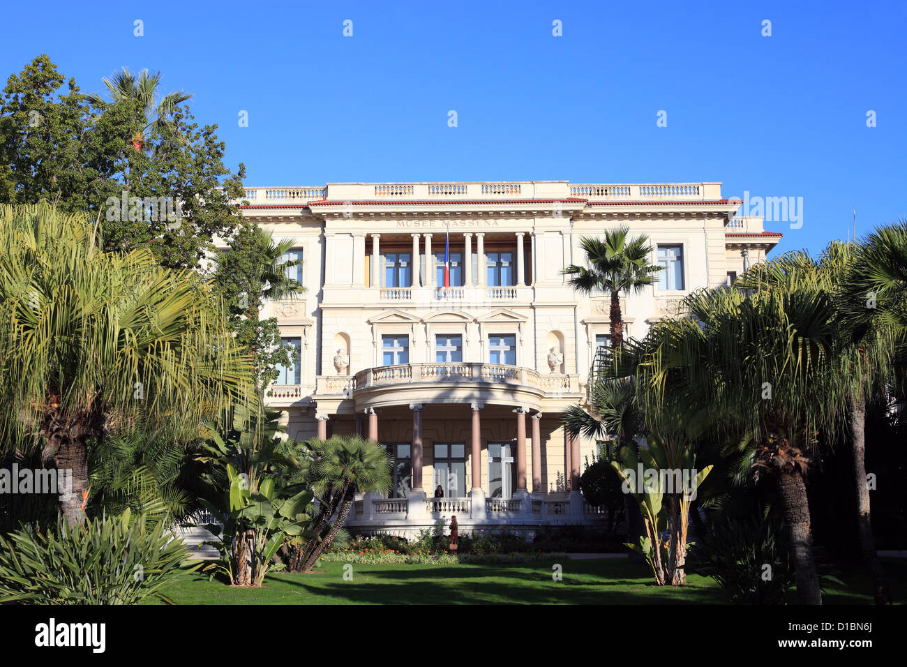 The Massena museum on the Promenade des Anglais in Nice city Stock ...