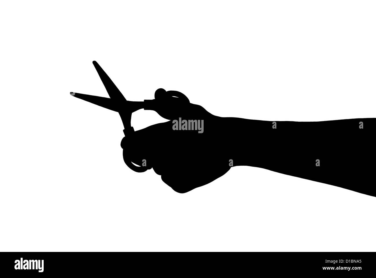 hand holding a pair of scissors Stock Photo - Alamy