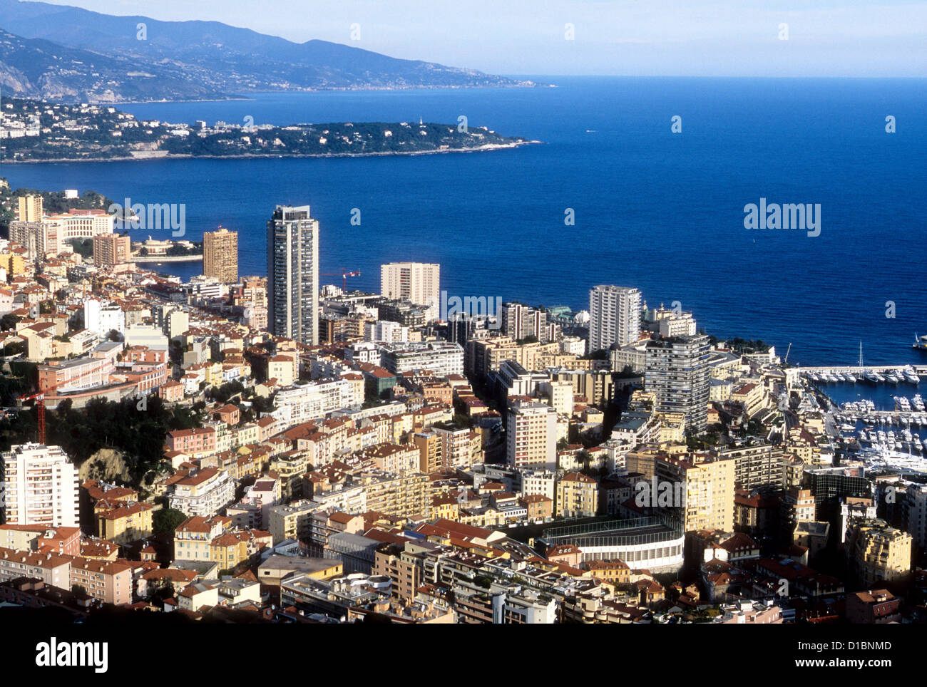 Aerial view of Monaco Stock Photo - Alamy