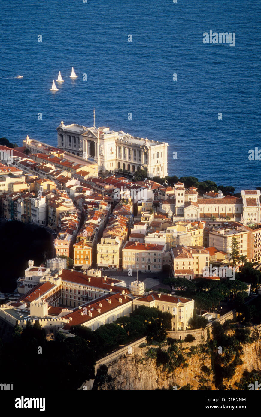 Aerial view of Monaco Stock Photo - Alamy