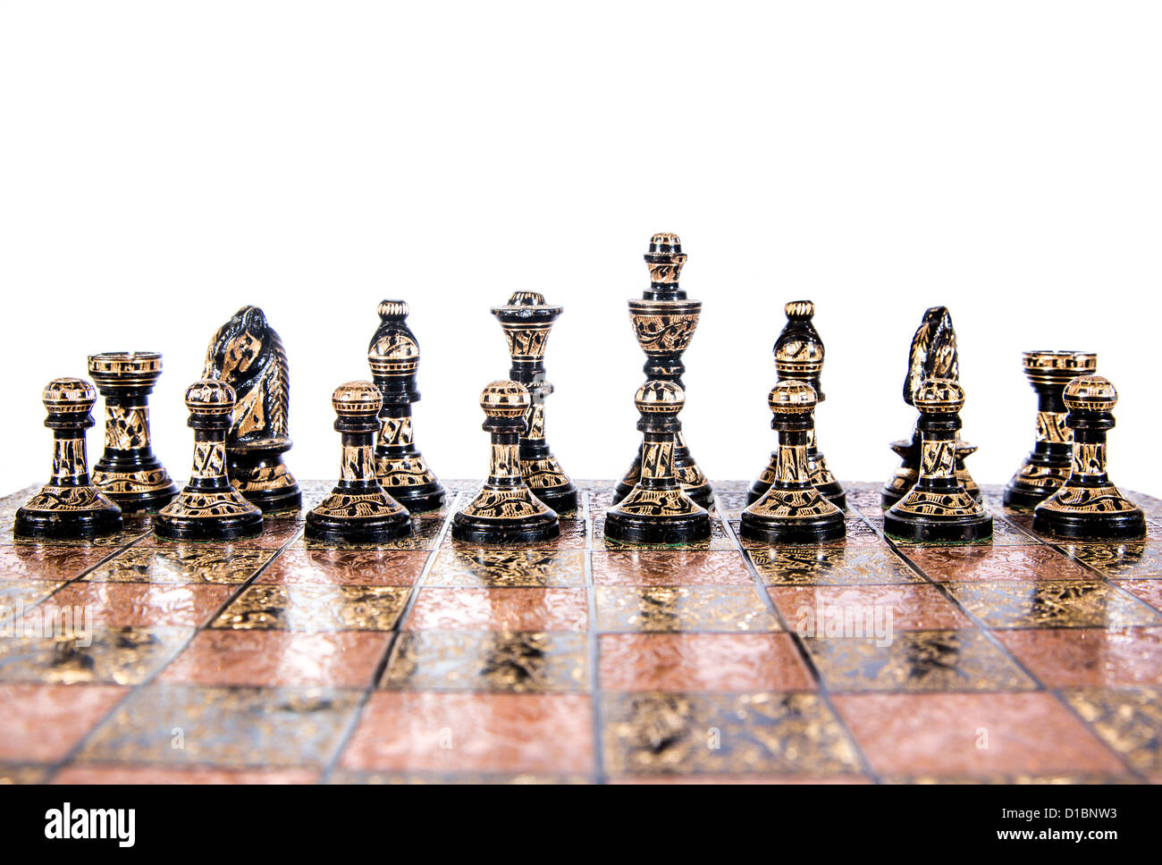 chess on a white background Stock Photo - Alamy