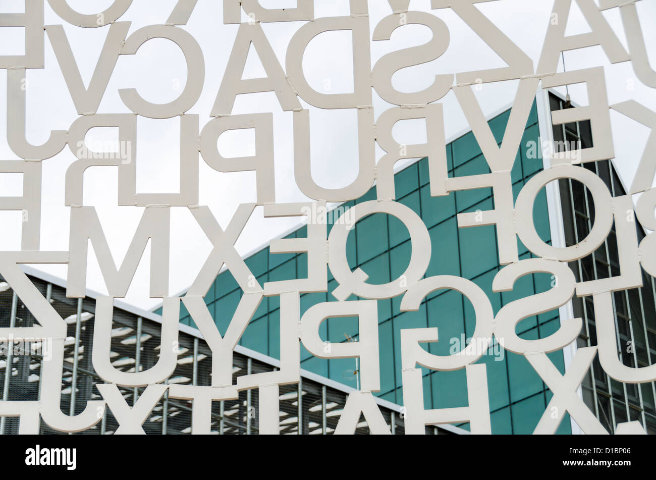 Letters sculpture hi-res stock photography and images - Alamy