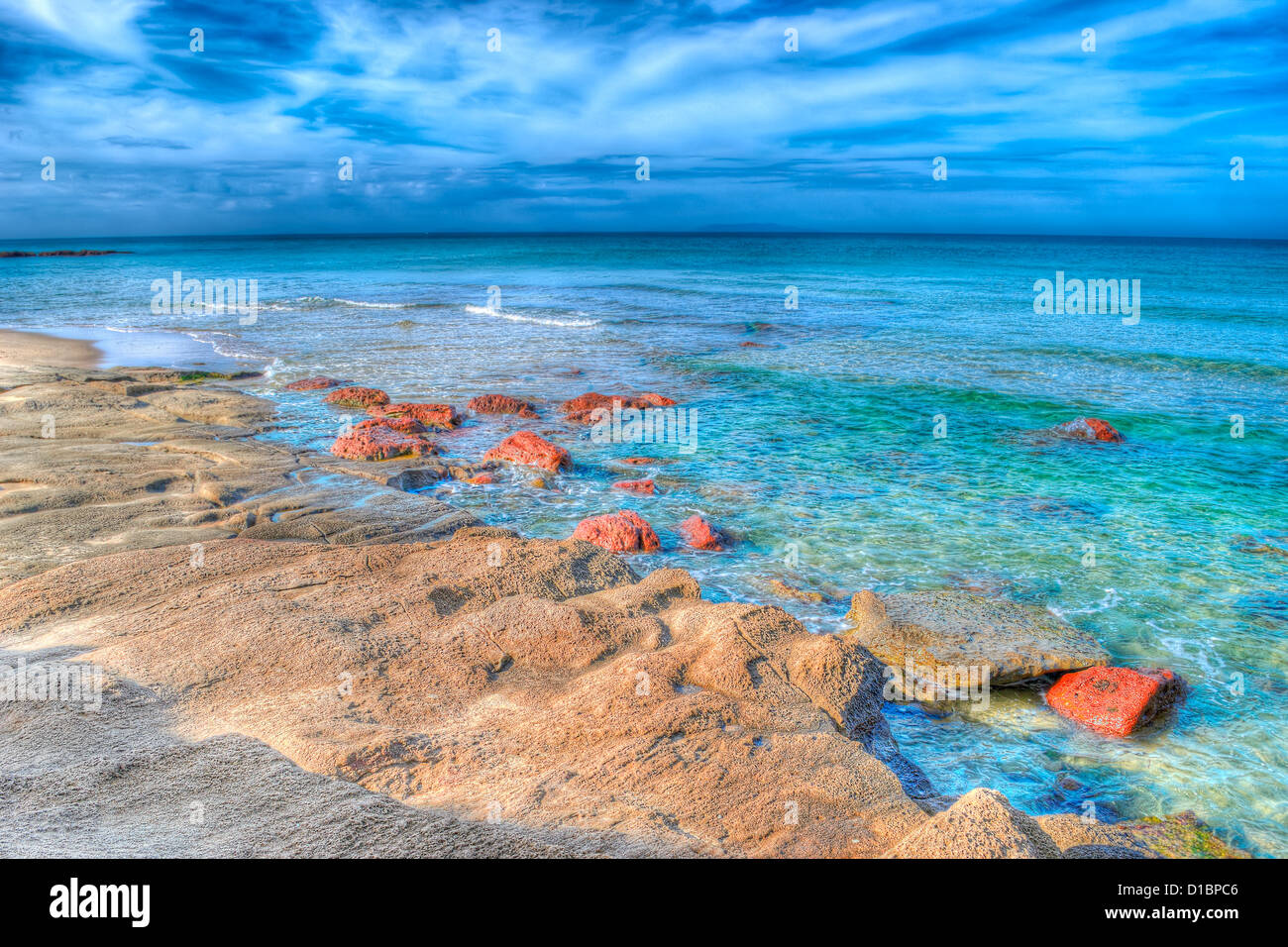 hdr foreshore with motion blur Stock Photo - Alamy