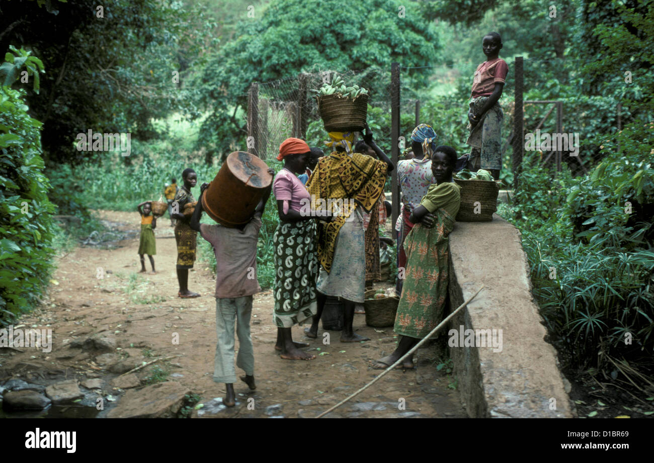 People in a village Stock Photo - Alamy
