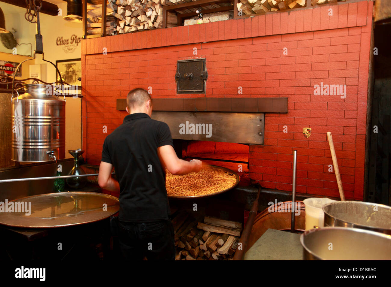 The Socca is a food speciality made with chickpea, water and olive oil ...