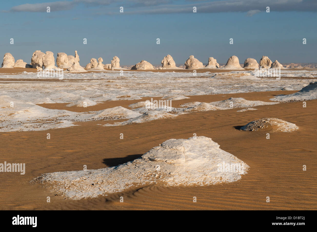 Landscape with Chalk Rock Formations, White Desert (Sahara el Beyda ...