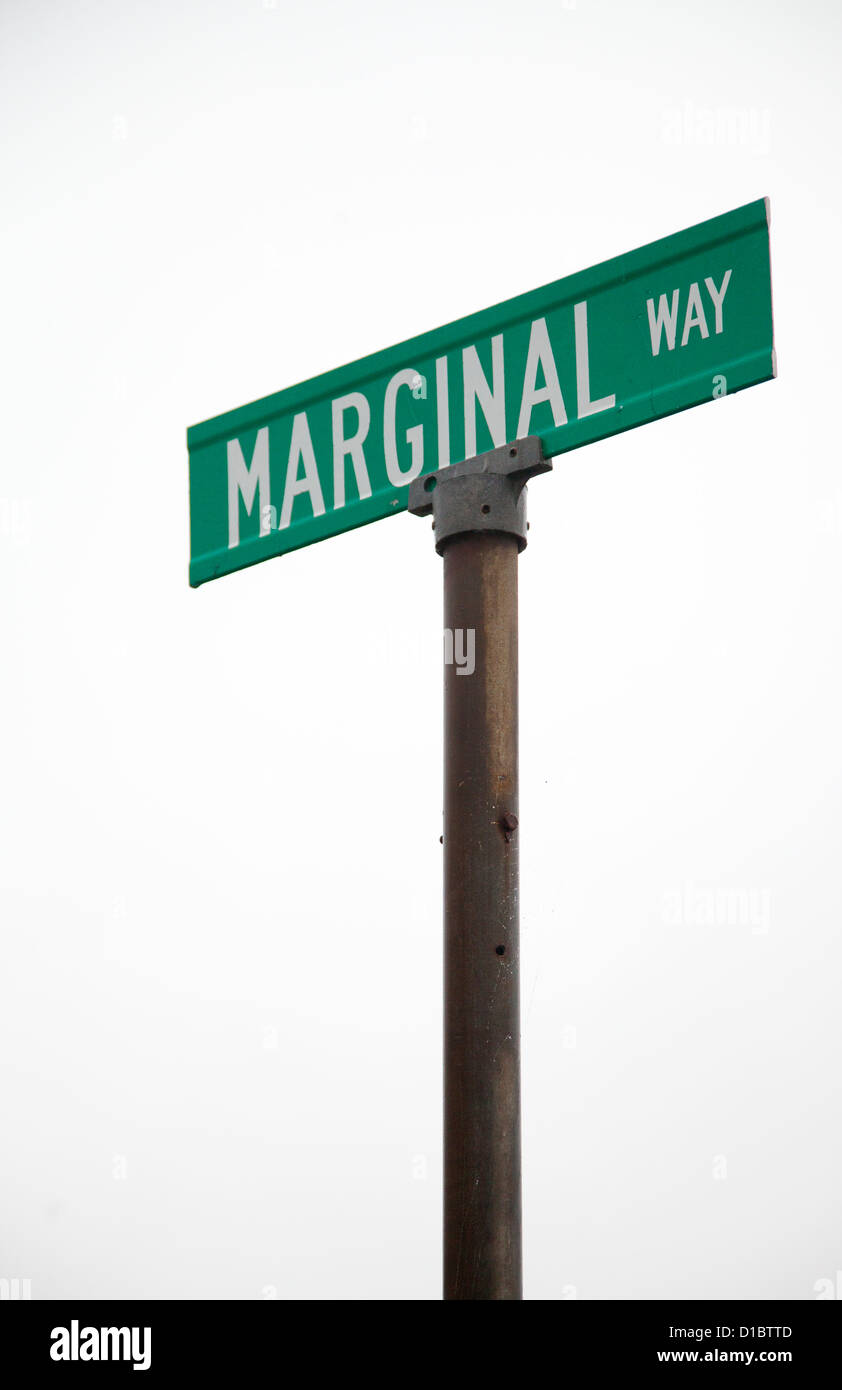 Marginal way sign hi-res stock photography and images - Alamy