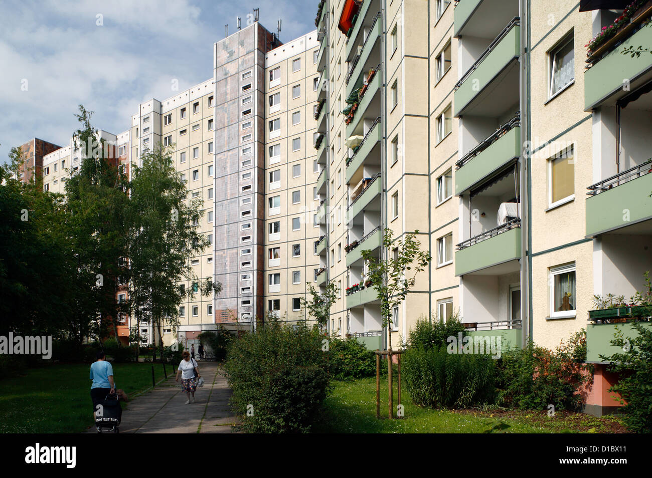 Berlin, Germany, reorganized plate in the Marzahn-Hellersdorf Stock ...