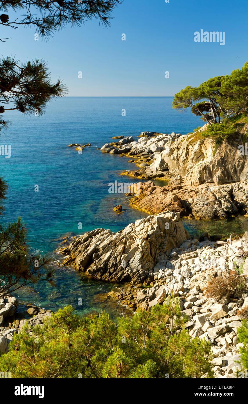 Beautiful bay on the Spanish coast (Costa Brava Stock Photo - Alamy