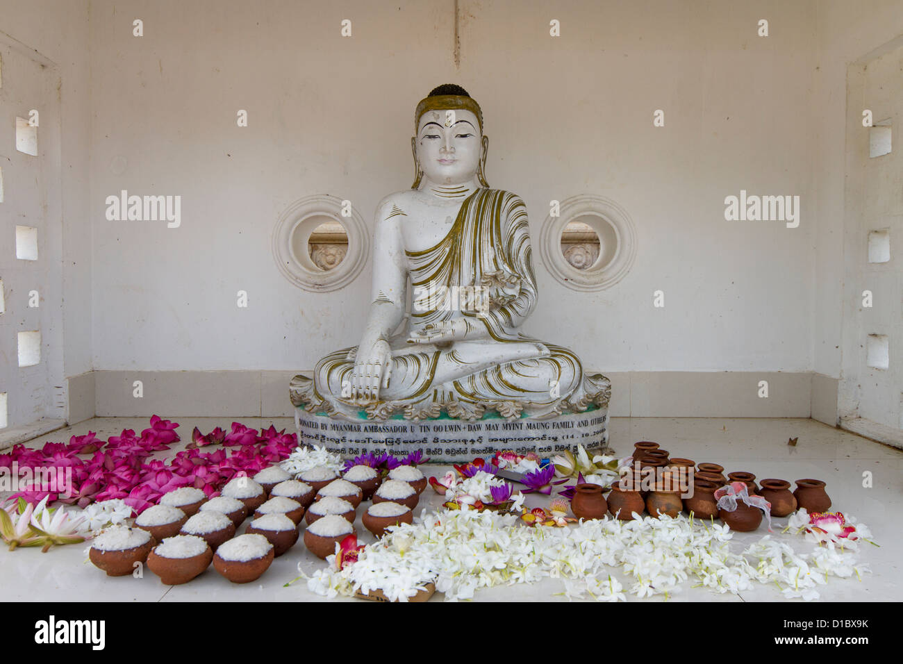 Buddha statue in Bhumisparsha Mudra (Earth Touching position) at ...