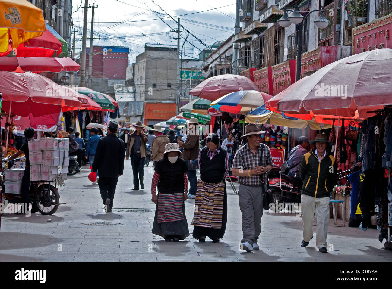 Lhasa barkhor street shops hi-res stock photography and images - Alamy