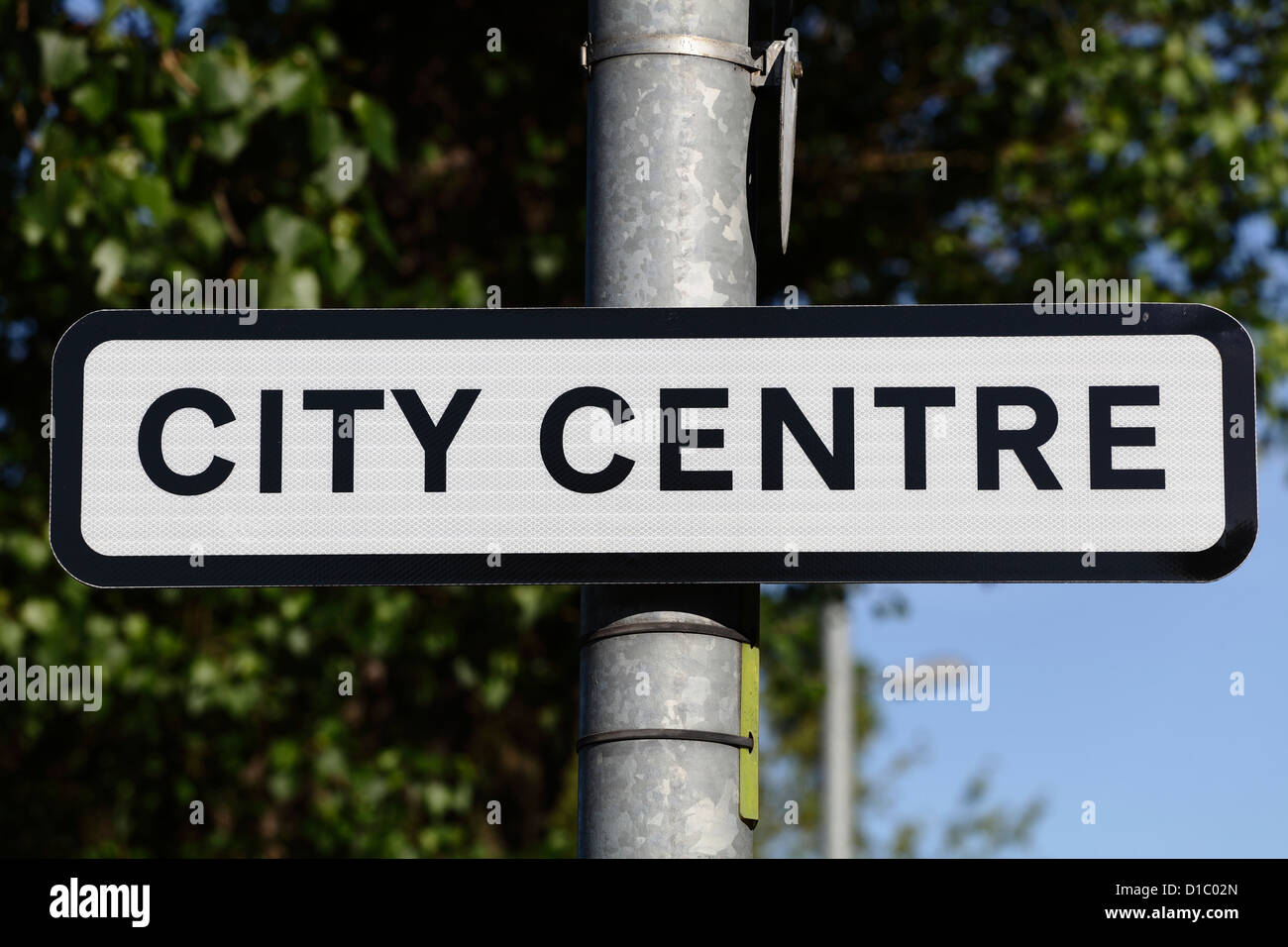 A City Centre sign, UK Stock Photo - Alamy