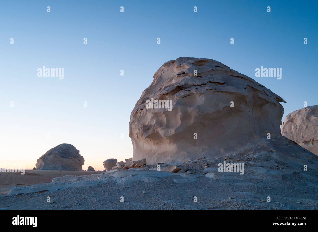 Chalk Rock Formations, White Desert (Sahara el Beyda), Egypt Stock ...