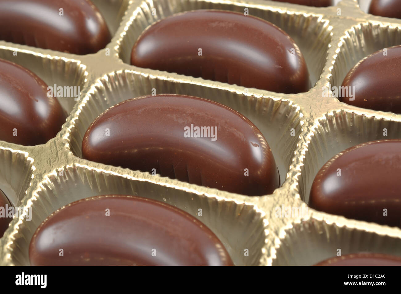 Close-up look of moon shape chocolate Stock Photo - Alamy