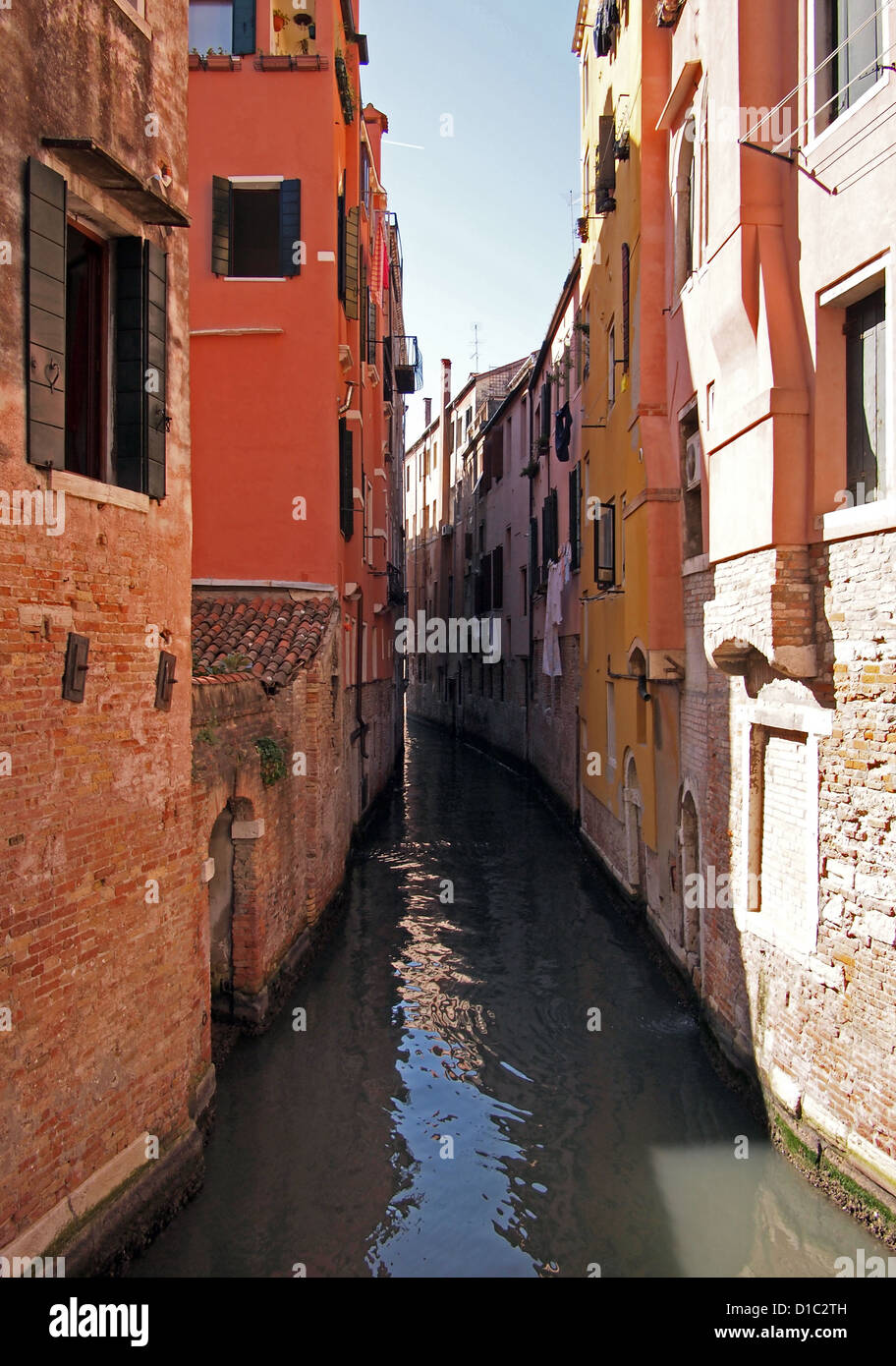 Venice - Cannaregio Backwater Stock Photo - Alamy