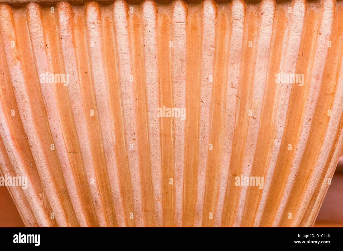Clay or terracotta pot ribbed texture background Stock Photo - Alamy