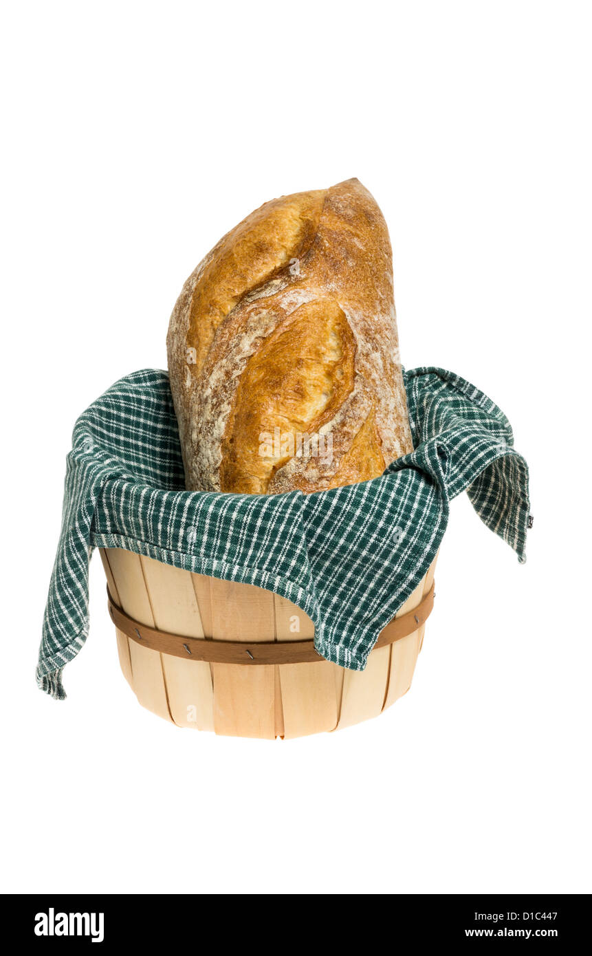 Loaves of bread basket Cut Out Stock Images & Pictures - Alamy
